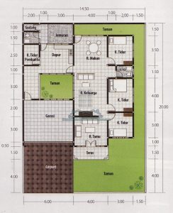 Denah Rumah Type 80 Minimalis Terbaik - Jasa Arsitek Rumah